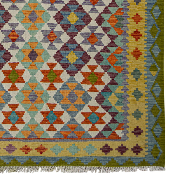 100% Wool Kilim Rug 150cm x 194cm-