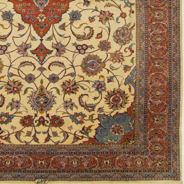 Fine Hand-knotted Persian Saruk Rug 245cm x 340cm-