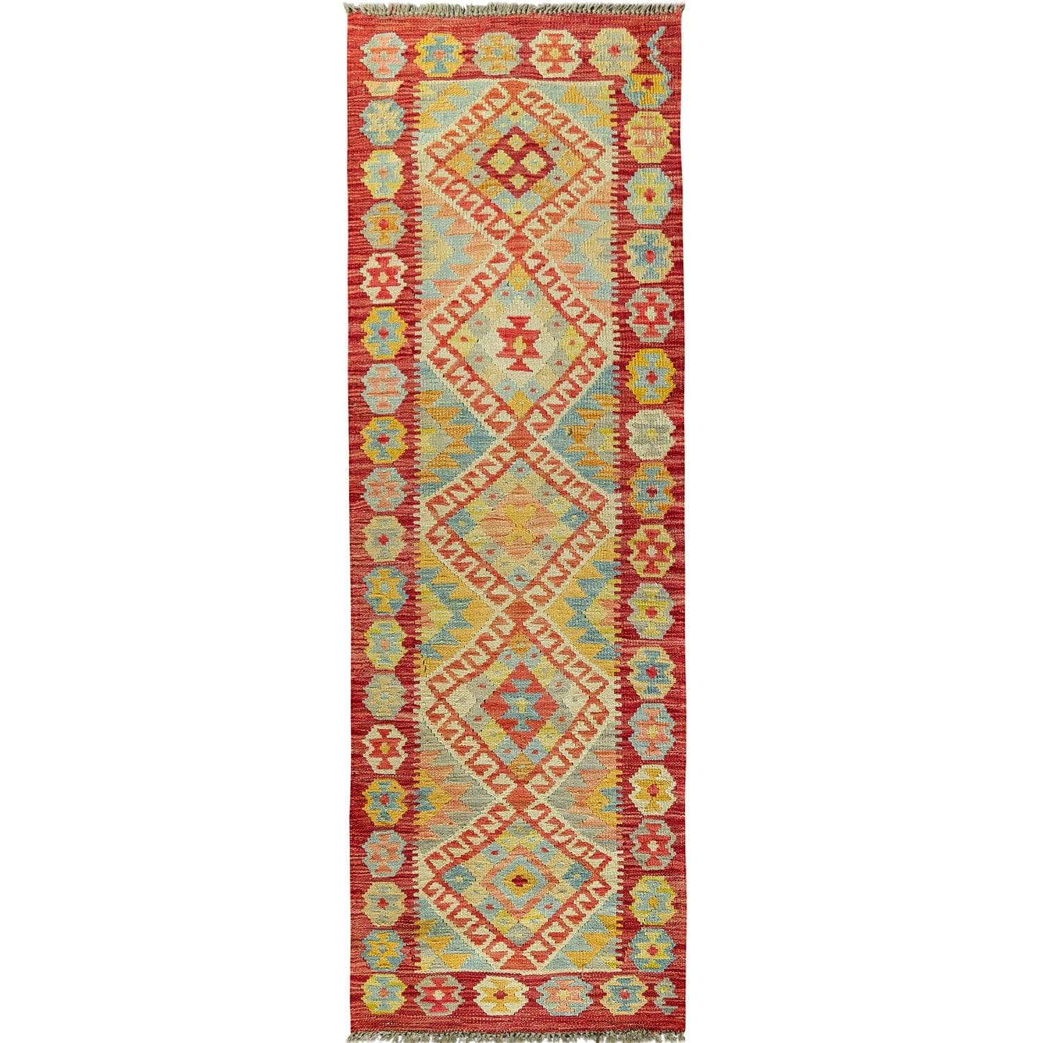 Handmade 100% Wool & Natural Dyes Runner 66cm x 206cm-